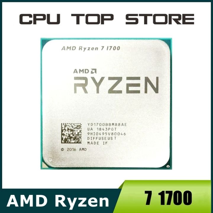 AMD Ryzen 7 1700 R7 1700 3.0Ghz 8-Core 16-Thread CPU Processor LGA AM4 ...