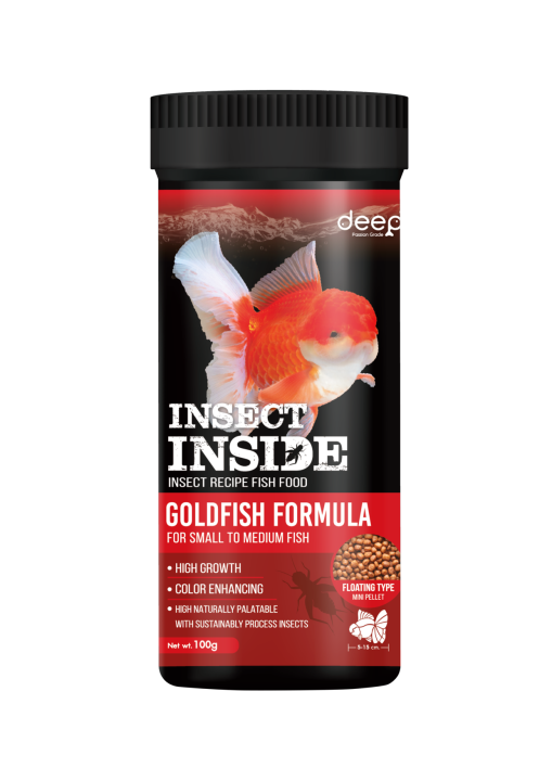 Deep Insect Inside อาหารปลาทองทุกสายพันธุ์ สูตรเร่งโต&เร่งสี หอมมาก ทาน ...