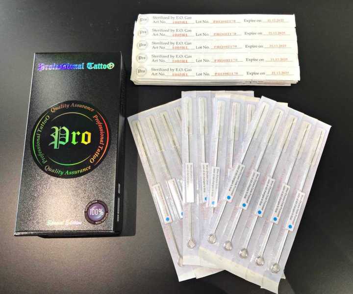 PRO HQ needles Blue Dot รหัส RL,RS,F เข็มสักPro โลโกกลม | Lazada.co.th