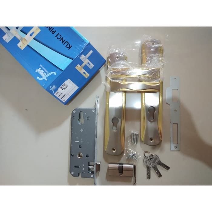 KL Perkakas - GAGANG PINTU / KUNCI PINTU PLAT BESAR + BODY FAWI FK-501L ...