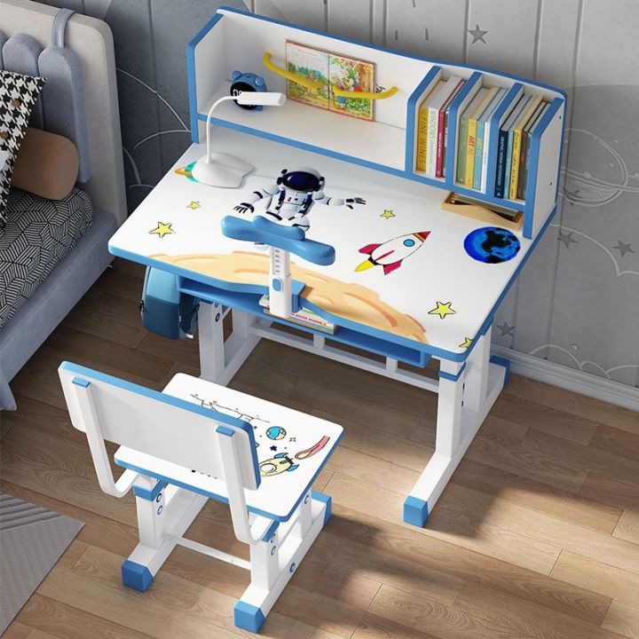 【Adjustable】Children's Study Table Computer Table Desktop Study Table ...