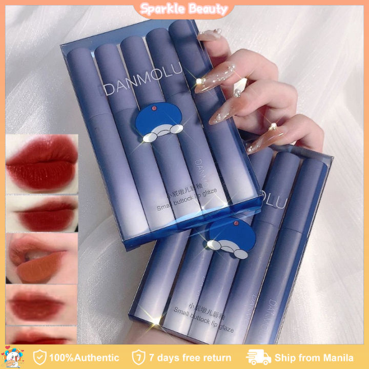 5 in 1 Waterproof Lipstick Set Lip Tint Set Matte Lipgloss Tint Set ...