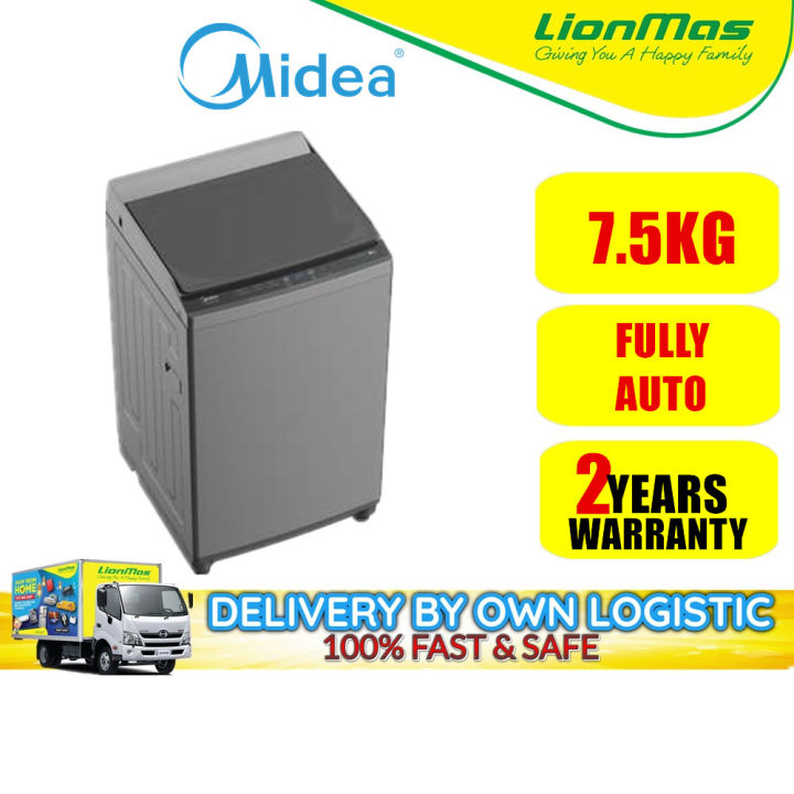 MIDEA 7.5KG FULLY AUTO WASHER MA100W75 WASHING MACHINE MESIN BASUH | Lazada