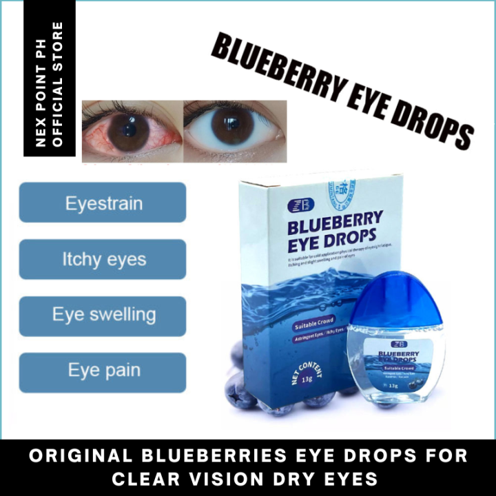 Original Blueberries Eye Drops for Clear Vision Dry Eyes Congestion ...