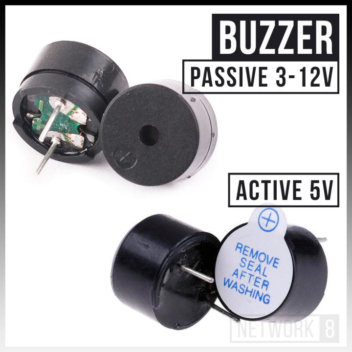 BUZZER SPEAKER PASSIVE SPEKER PASIF PASIP SOUND SUARA BEEP TONE 3V 12V 12MM X 8.5MM | Lazada ...