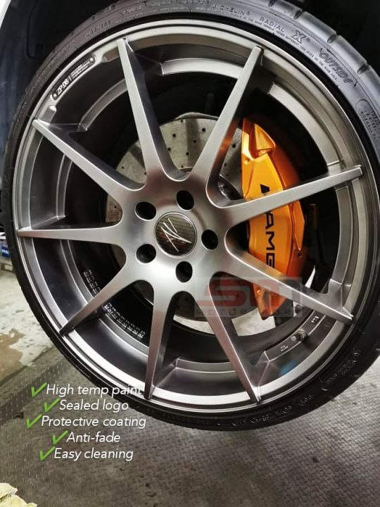 Mercedes-Benz Brake Caliper Painting AMG Logo Gold | Lazada