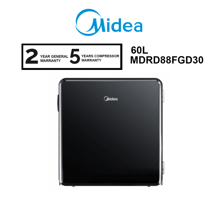 Midea 60L MDRD88FGD30 / 50L Mini Refrigerator MDRD86FGG Fridge Mini Bar ...