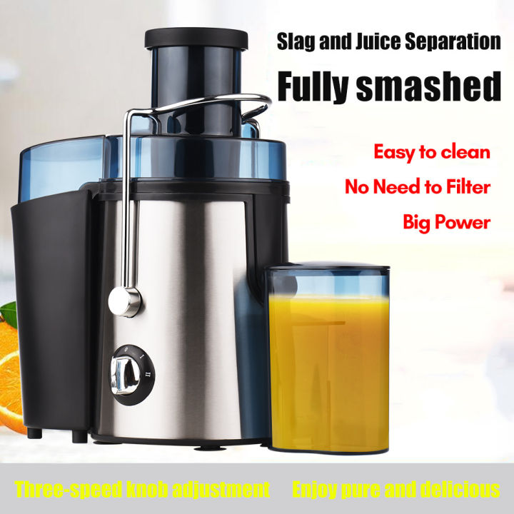 Swiitol Juicer Household Large Caliber Electric Stainless Steel Body ...