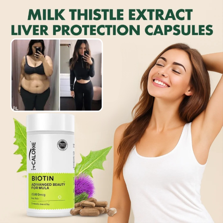 Milk Thistle Extract Liver Protection Capsules Liver Health Liver ...