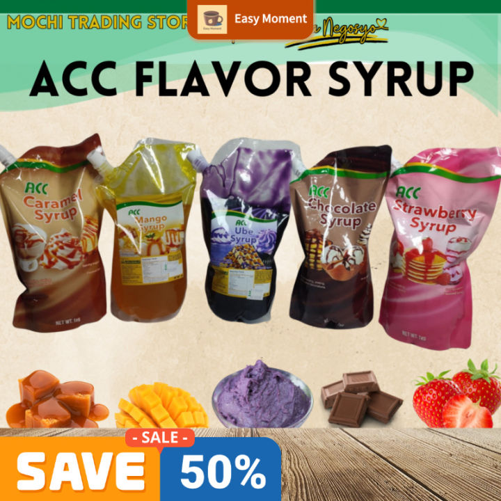 ACC Flavored Syrup 1Kilo Chocolate Caramel Strawberry Mango Syrup shp5 ...