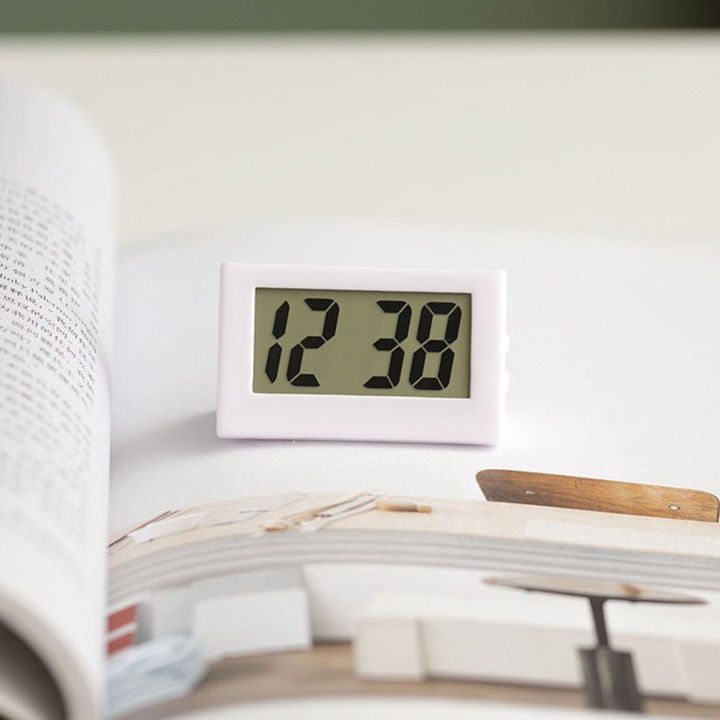 1 PC Portable Clock Mini Mute Small Battery Clock With Button Battery ...