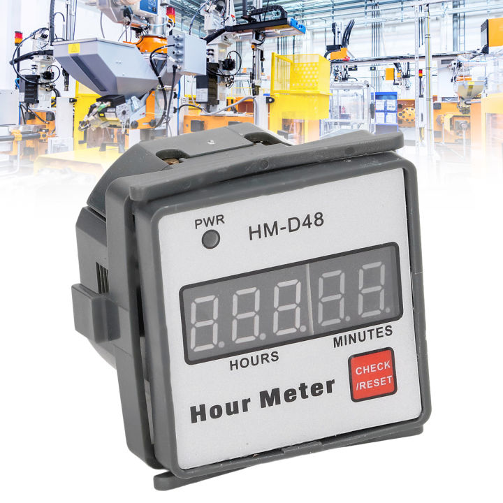 Hour Meter Digital Display 0-999.99h ตัวจับเวลา Hourmeter AC 220V ... Hour Meter Digital Display 0-999.99h ตัวจับเวลา Hourmeter AC 220V ...