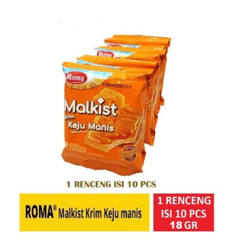 ROMA MALKIST KEJU MANIS / 1 RENCENG ISI 10 PCS | Lazada Indonesia