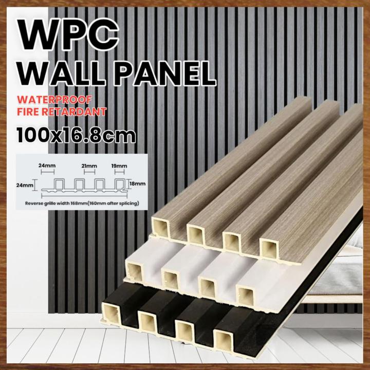 Supersale-1 METER Long WPC Wall Panel Wallpaper Grille Design Board ...