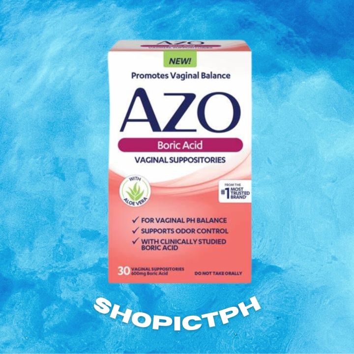 Azo Boric Acid Vag Nal Suppositories 30 Counts Lazada Ph