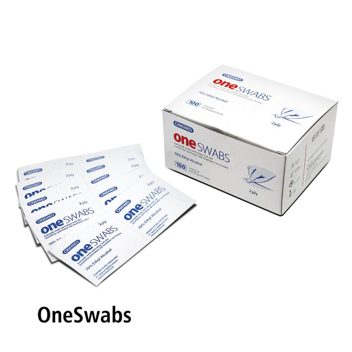 One Swabs 2 ply Antiseptik permukaan kulit & desinfektan permukaan alat ...