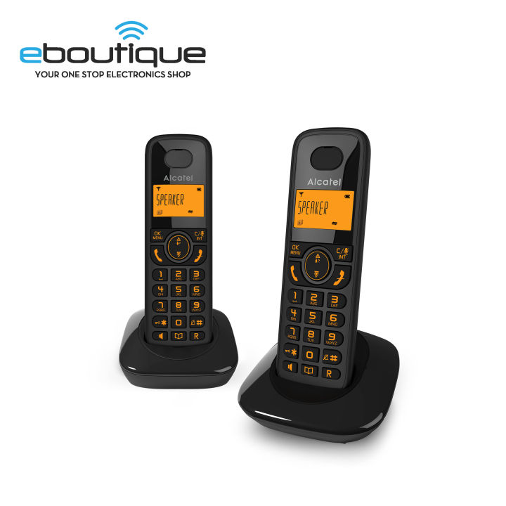 ALCATEL Wireless Duo Telephone with Caller ID Desk/Desktop Landline for ...