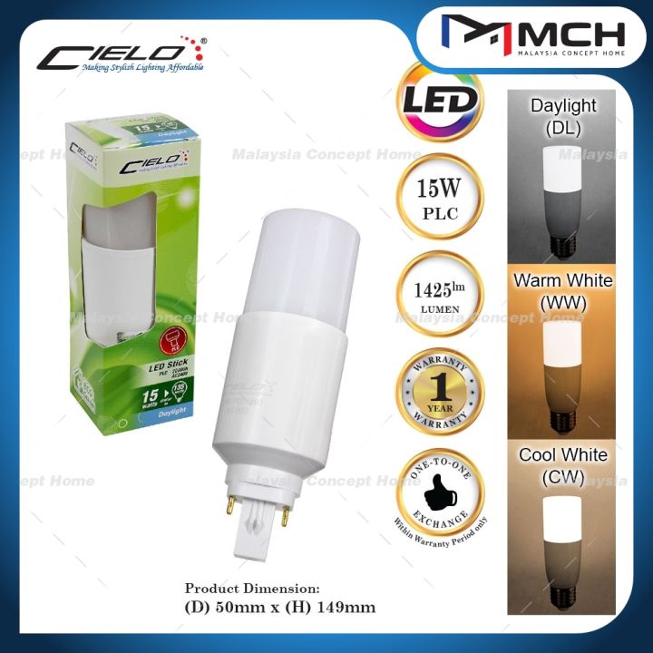 CIELO PLC LED STICK BULB 9W/15W | Lazada
