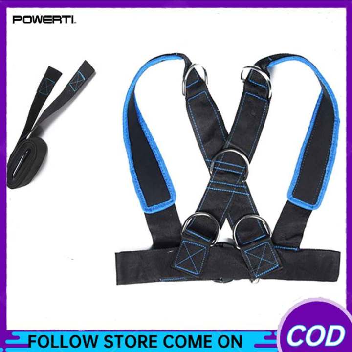 Sled Shoulder Harness Adjustable Fitness Workout Resistance Speed ...