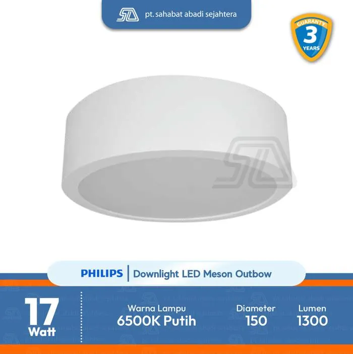Philips Lampu Downlight LED Meson Outbow D200 24W Cahaya Putih | Lazada ...