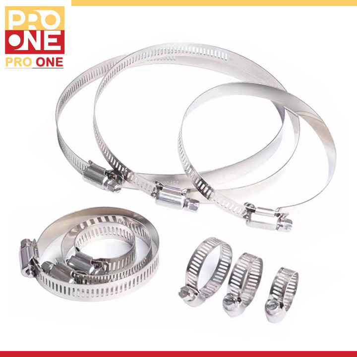 Hose Clamp Stanless steel Adjustable Fuel Line Pipe Clip Pipe Clamp ...