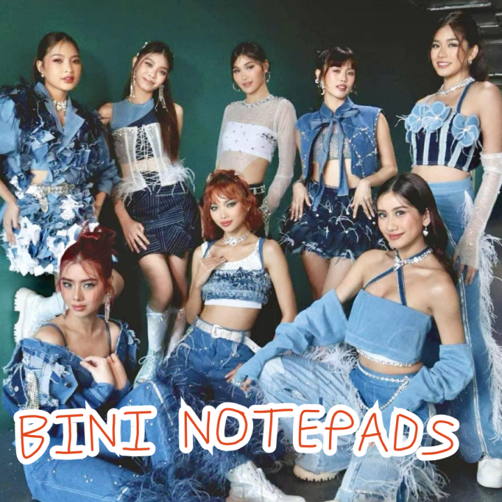 BINI Notepads 50 sheets can put your name personalized 3X3 INCHES ...