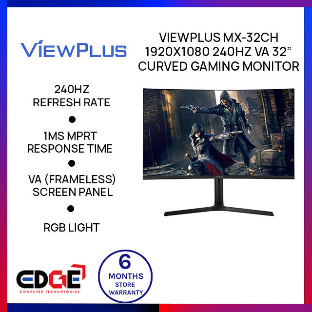 VIEWPLUS MX-32CH 1920X1080 240Hz VA 32” Curved Gaming Monitor | Lazada PH