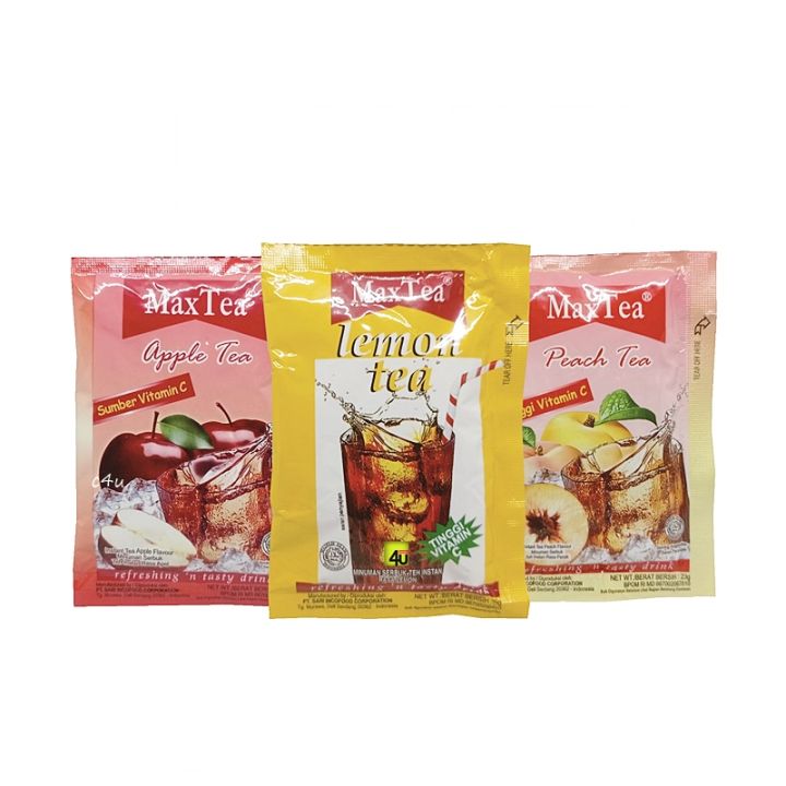 Maxtea - Minuman Serbuk Teh Rasa Buah - Paket 5 sachet | Lazada Indonesia