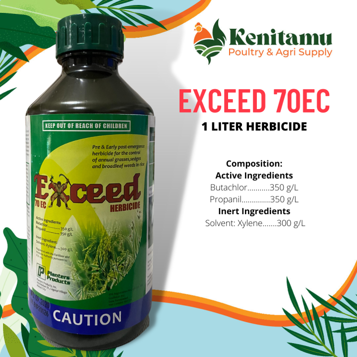 EXCEED 70 EC 1 LITER HERBICIDE BY: PLANTERS PRODUCTS FOR PLANT CARE AND ...