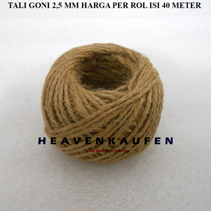 Tali Goni Diameter 2,5 mm Untuk Tali Craft/Kerajinan Harga Per Rol isi ...
