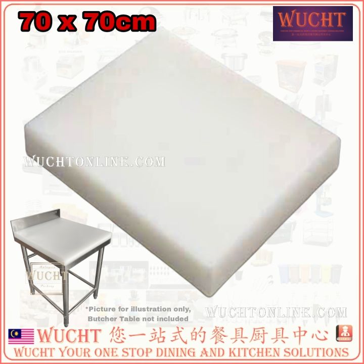 【WUCHT】70cm Commercial HDPE WHITE CUTTING BOARD 70 x 70cm Butcher ...