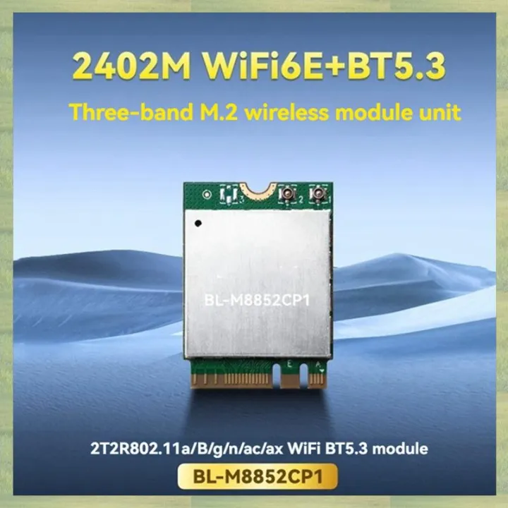 WiFi 6E Network Card RTL8852CE M.2 NGFF Wireless Network Adapter 2.4G ...