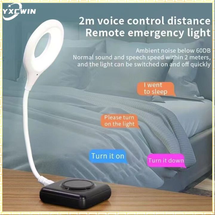 Sound Control Desk Lamp LED portable desk lamp flexible folding USB ...