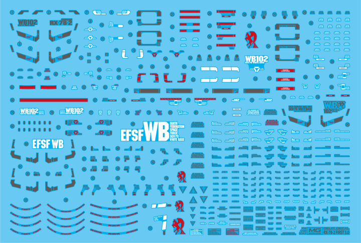 Delpi Decal MG RX-78-2 3.0 Waterslide Decals | Lazada PH