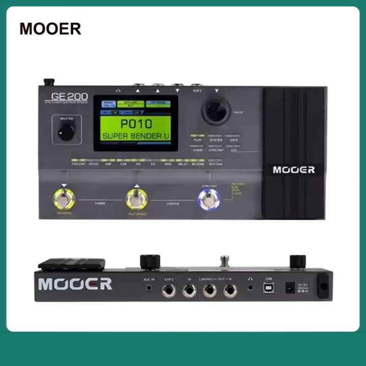 MOOER GE200 Amp Modelling Multi Effects Pedal With Amp Modeling for ...