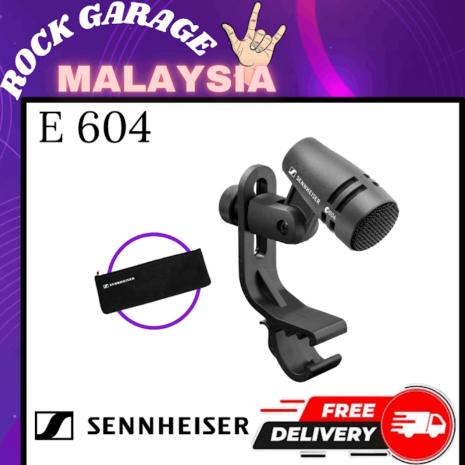 Sennheiser E 604 Dynamic Cardioid Tom / Snare / Percussion Microphone (E604/E-604) | Lazada