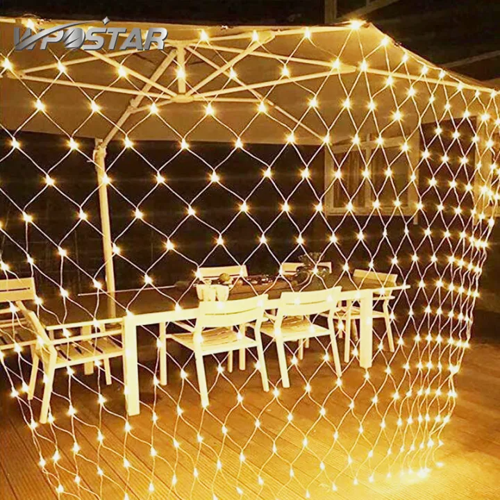 3x2m Christmas Lamp LED Net Mesh Curtain Lights Wedding Party ...