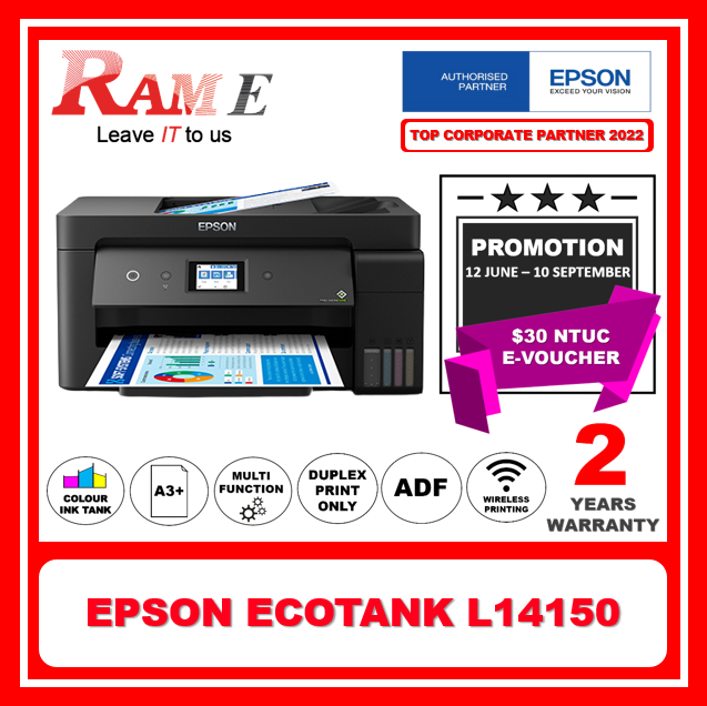 Epson EcoTank A3 Wi-Fi Duplex Wide-Format All-In-One Ink Tank Printer ...