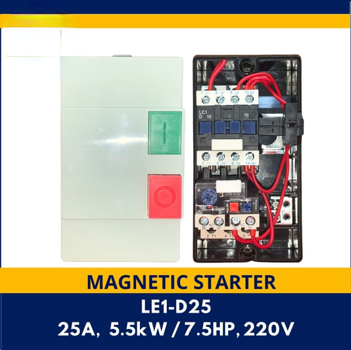 COD Magnetic Starter 3HP to 20HP, LE1-D Series DOL Starter | Lazada PH