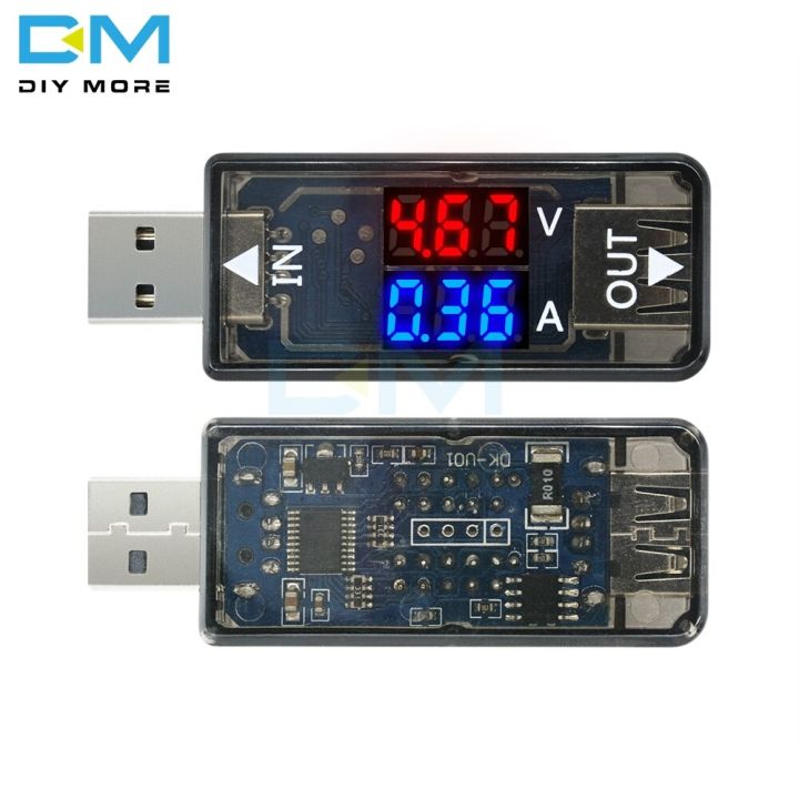 【diymore】 Mini 5V USB Current Voltage Meter charger Tester Voltmeter ...