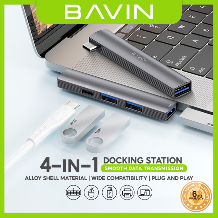 BAVIN HUB22 4in1 Universal Docking Station Hub Adapter High Speed Data ...
