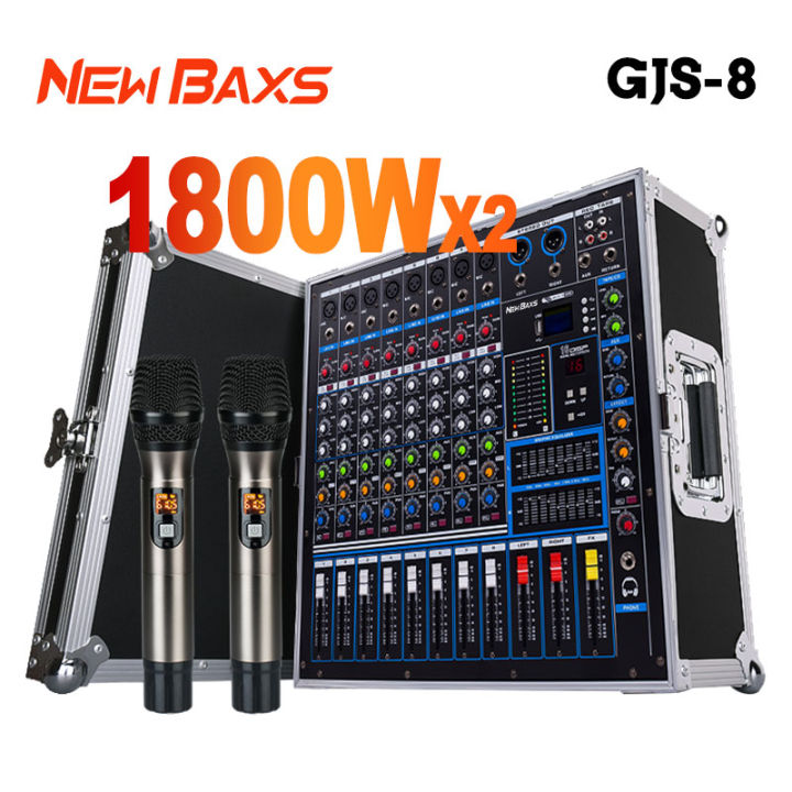 NEW BAXS GJS-8/GJS-8S professional mixer 8-channel 1800W 2-channel ...