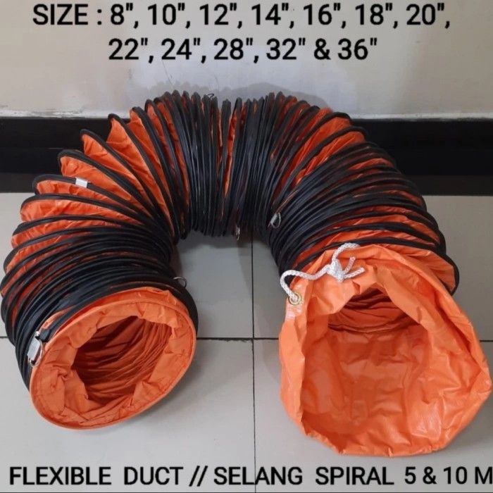 FLEXIBLE DUCT 8 INCH 10 METER, SELANG DUCTING | Lazada Indonesia