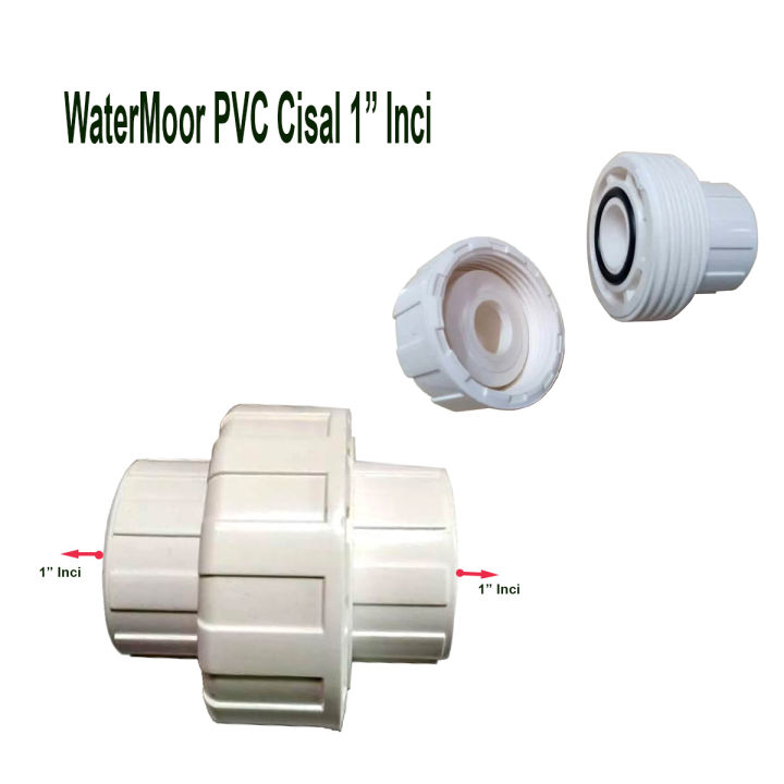 MB - Watermur Pvc Tebal Polos 1" Inci Cisal Union Water Mur Pipa Putih ...