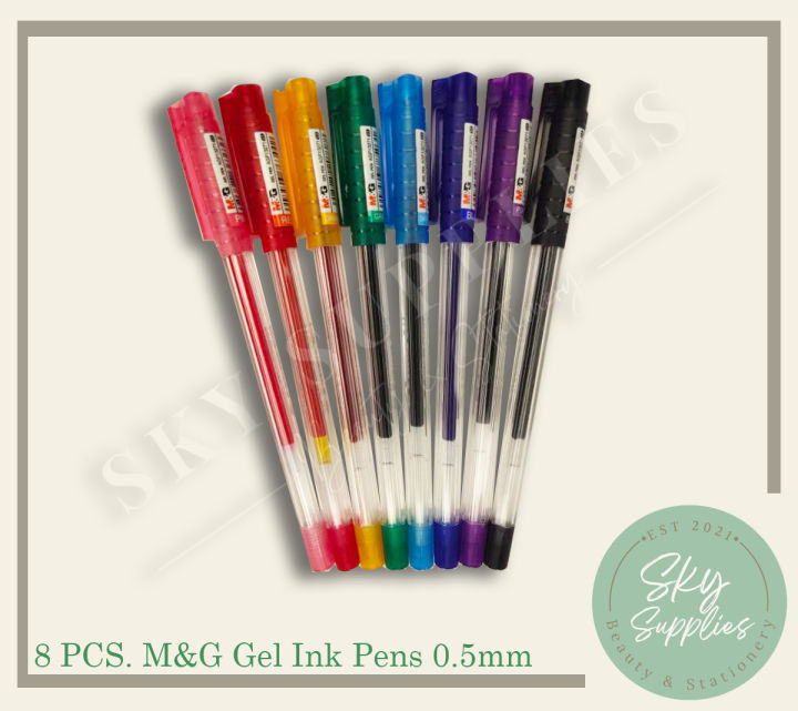 8pcs M&G Gel Ink Pens 0.5mm | Lazada PH
