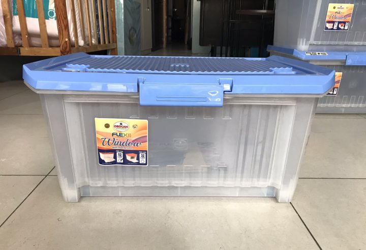 Orocan 50 Liters Storage Box Dual Access with wheels | Lazada PH