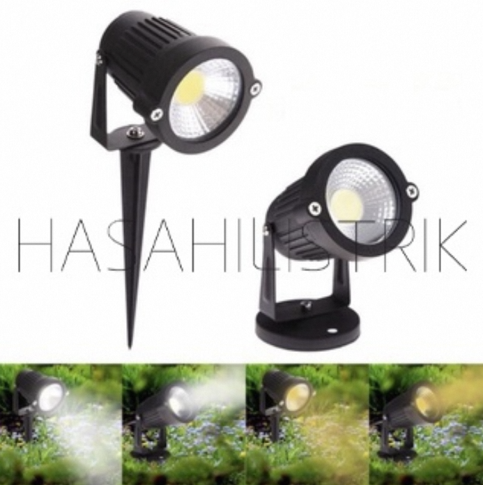 Lampu Taman LED 5Watt 5 W COB SOROT Tancap Piringan Lampu Dekorasi ...