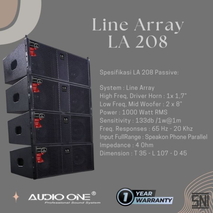 Paket Sound System Lapangan Line Array Murah Audio One Garansi 1 Tahun