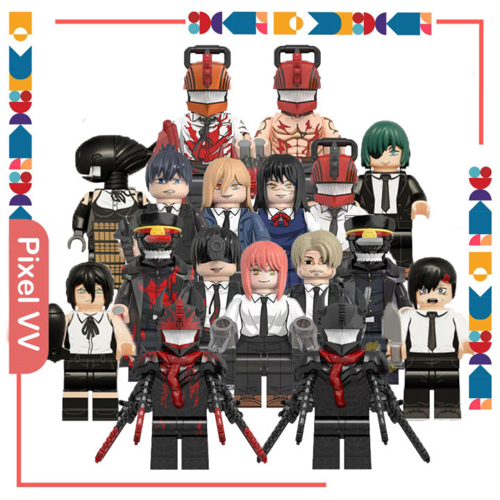 Chainsaw Man Building Blocks Toy Denji Pochita Samurai Ultimate Form ...