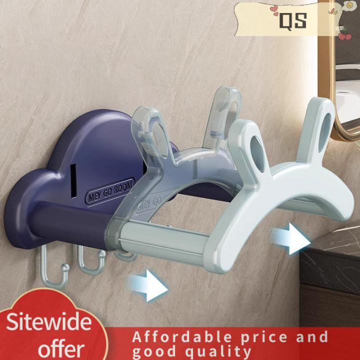 QS Telescopic Washbasin Rack Wall Mounted Rabbit Ears Storage Shelf ...